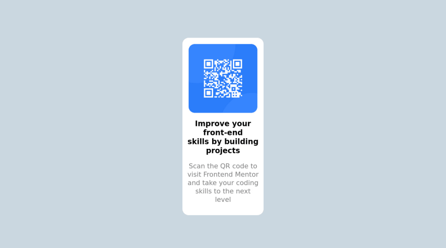 Frontend Mentor Qr Code Using Html And Css Flexbox Coding Challenge Solution