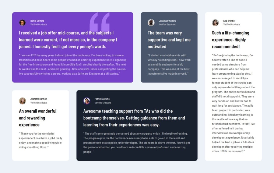 Frontend Mentor Responsive With Css Grid Coding Challenge Solution