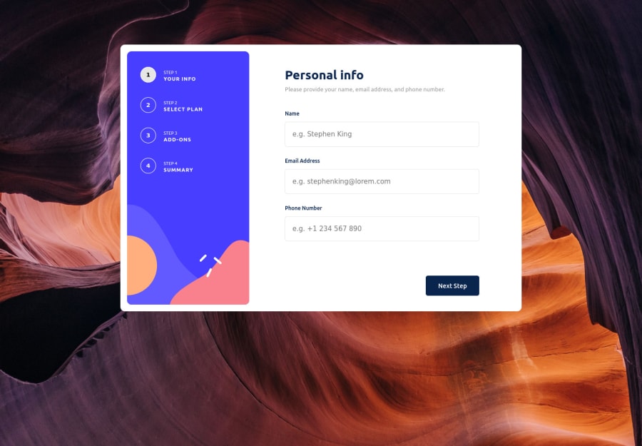 Frontend Mentor Responsive Multi Step Platform Using Grid Flexbox Coding Challenge Solution