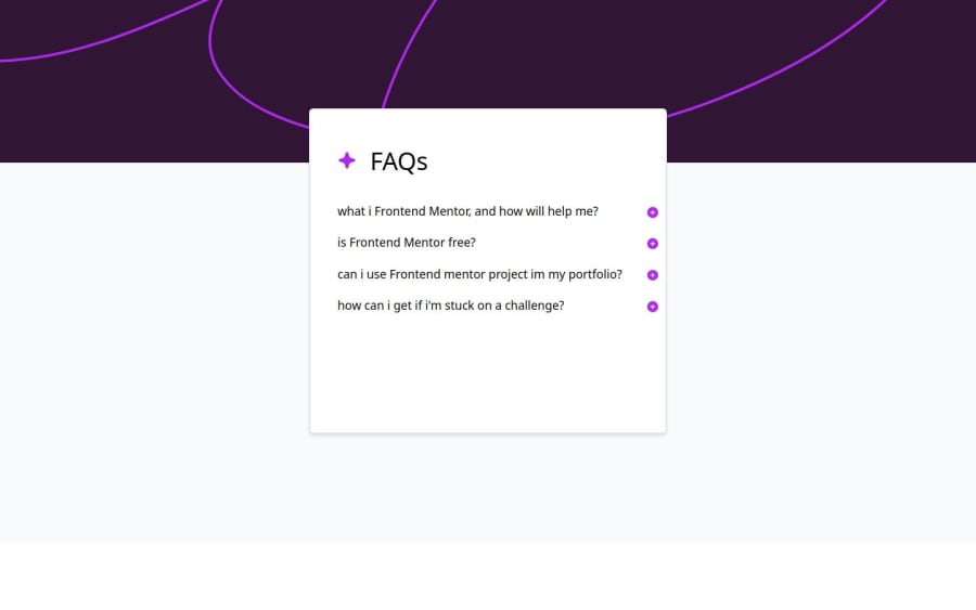 Frontend Mentor Responsive Faq Accordion Using Tailwind Css And React