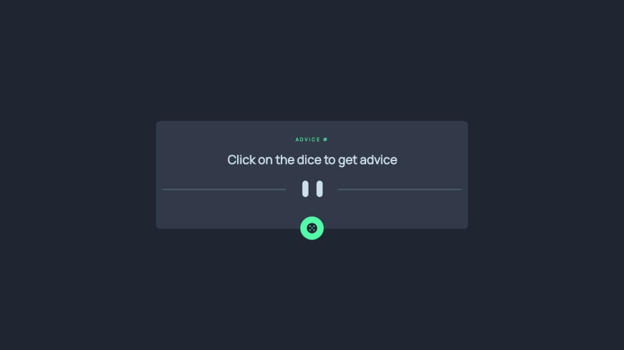 Frontend Mentor Responsive Advice Generator Using Html Css And Js