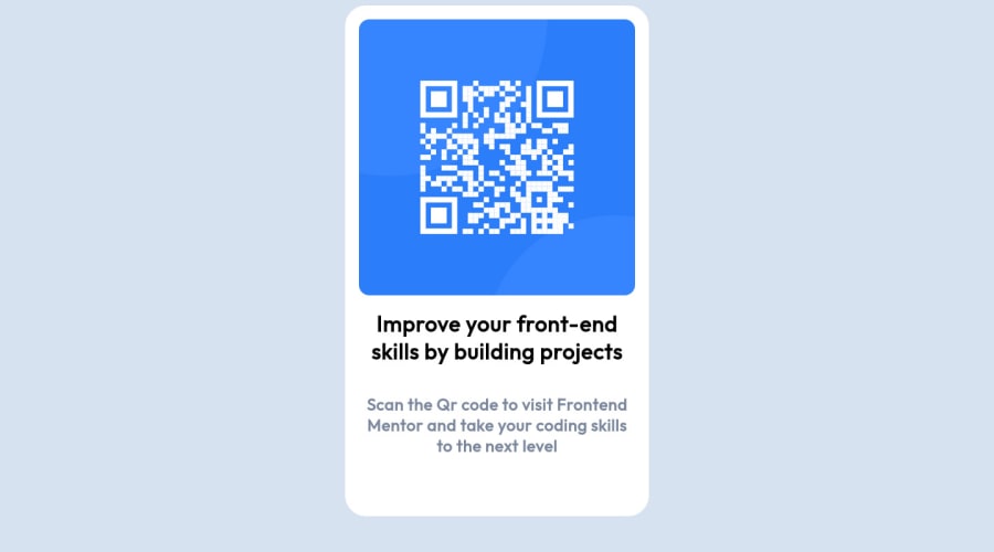 Frontend Mentor Responsive Qr Code Components With Flexbox Coding Challenge Solution