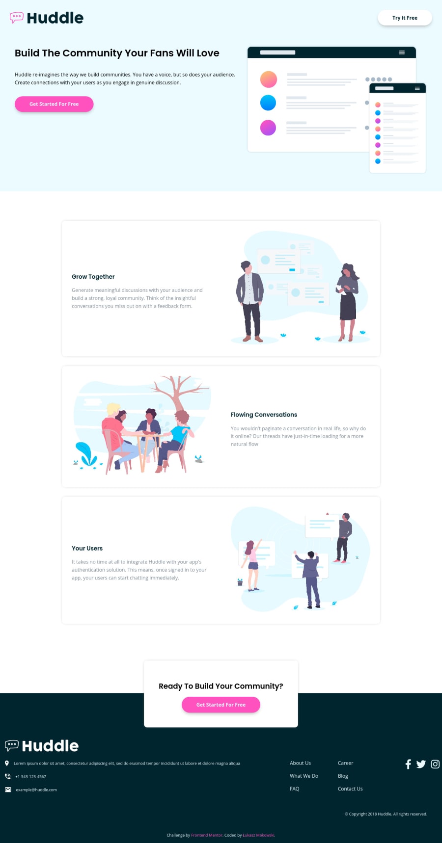 Frontend Mentor Css Sassscss Grid Flexbos Html Rwd Coding Challenge Solution