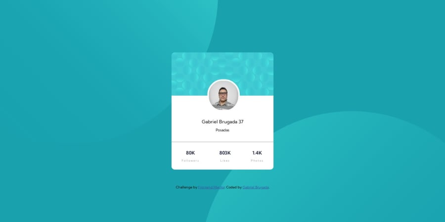 Frontend Mentor Profile Card Using Flexbox Coding Challenge Solution