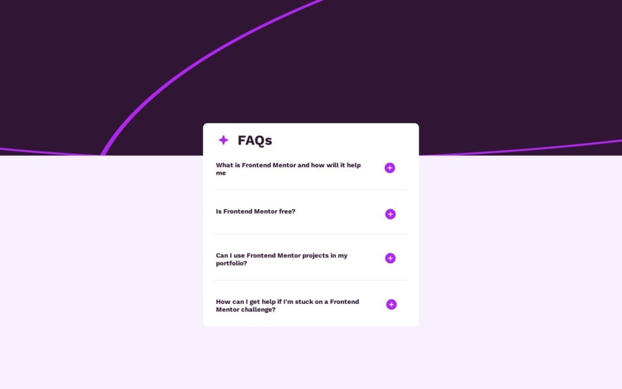 Frontend Mentor Faq Accordion Using Flexbox Coding Challenge Solution