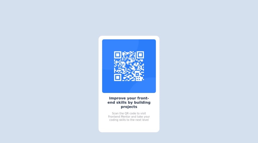 Frontend Mentor Qr Code Using Css Flexbox Coding Challenge Solution
