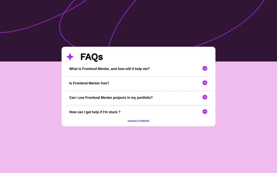 Frontend Mentor A Simple Faq Accordion Usinghtml Css And Javascript Coding Challenge Solution