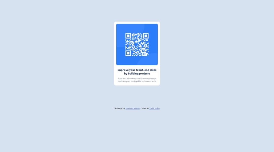 Frontend Mentor Qr Code Component Ussing Css And Html Coding Challenge Solution