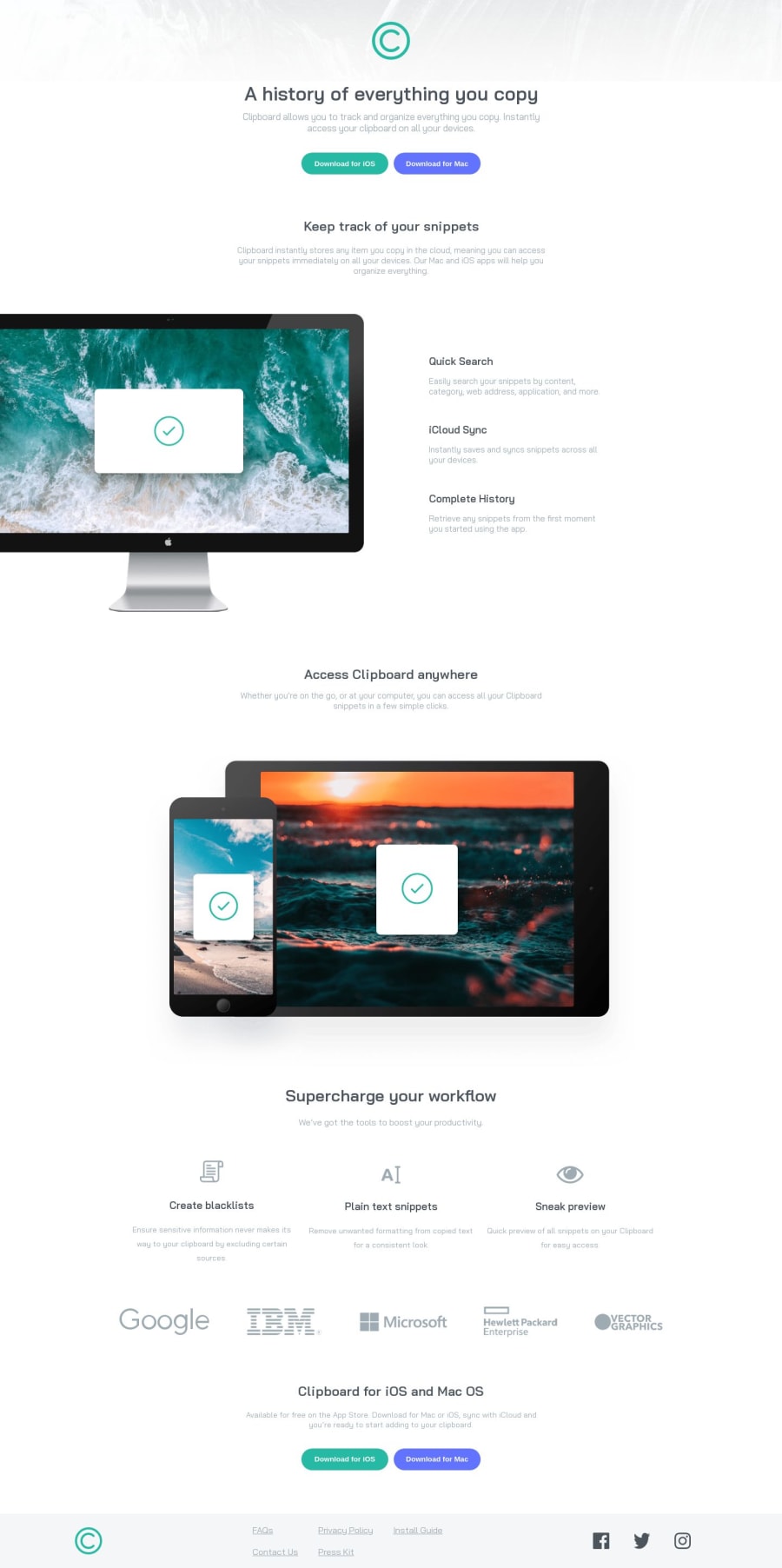 Frontend Mentor Clipboard Landing Page Using Html And Css Coding Challenge Solution