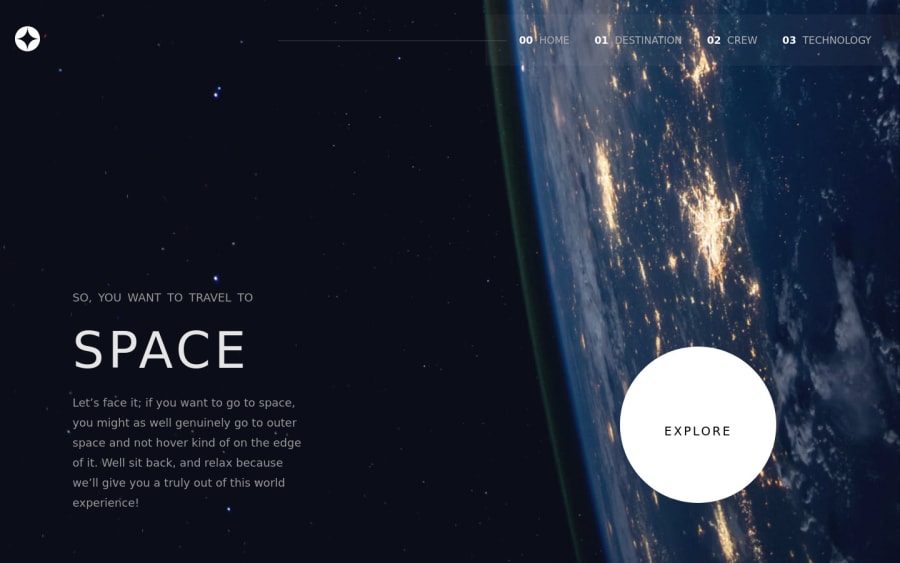 Frontend Mentor Space Tourism App Built With React Js Coding