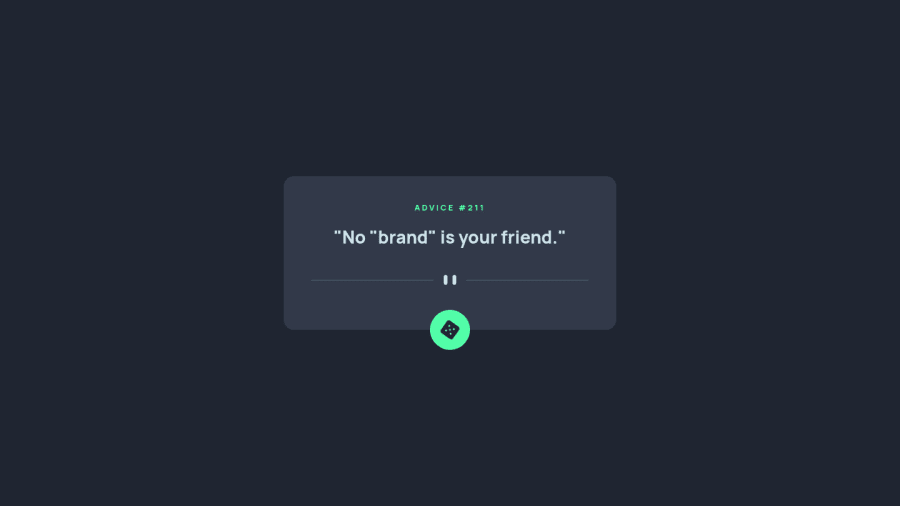 Frontend Mentor Advice Generator App Solution With React Sass