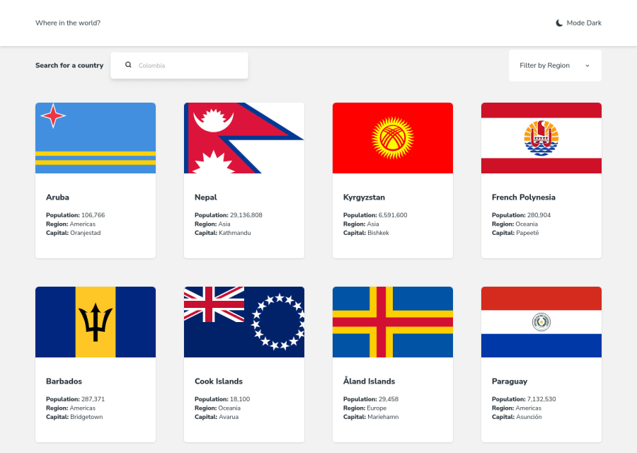 Frontend Mentor Solution Rest Countries Api With Reactjs And