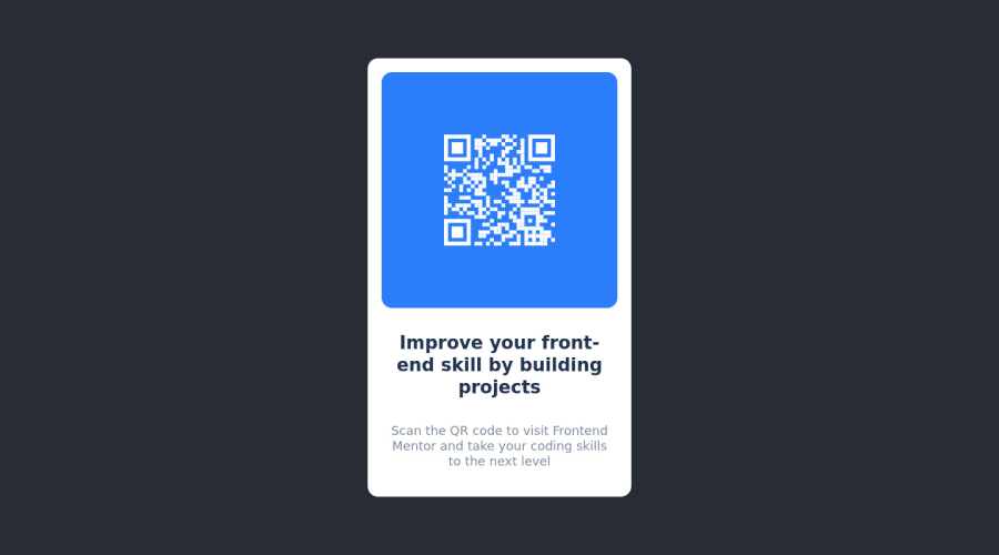 Frontend Mentor Qrcode Component With React And Chakraui Coding