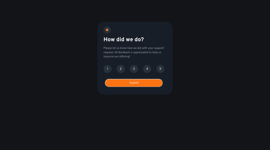 Frontend Mentor Interactive Rating Component Using Bootstrap 5 And Jquery Coding Challenge 0427