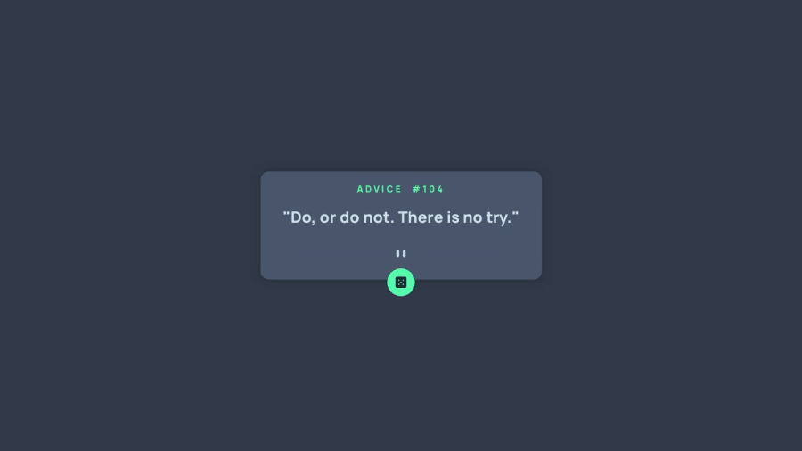 Frontend Mentor Advice Generator App With Html Css Javascript And Api Coding Challenge Solution