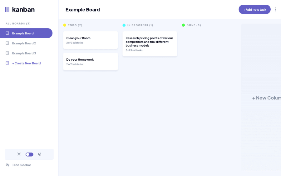 Frontend Mentor Kanban React Responsive Website With Drag And Drop Redux Coding Challenge
