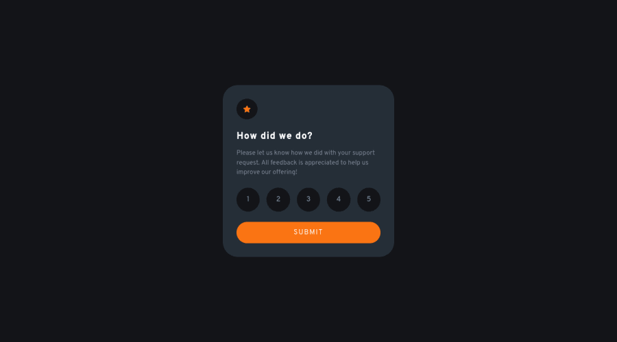 Frontend Mentor Interactive Rating Component Using Sass Scss And Bem