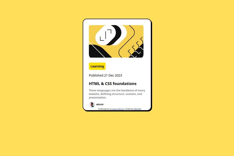 Frontend Mentor Frontend Mentor Blog Preview Card Coding Challenge