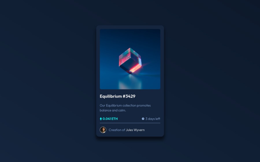 Frontend Mentor Card Template Just Css And Html Coding Challenge Solution