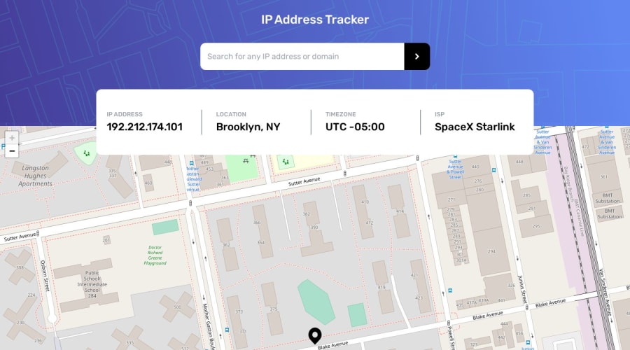 Frontend Mentor Ip Address Tracker Using Nextjs With Tailwind Coding