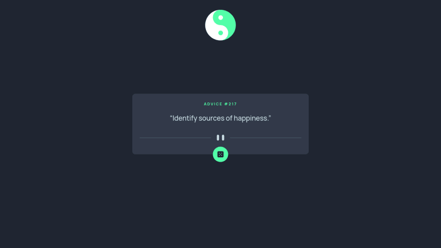 Frontend Mentor Advice Generator App With Html Css And Js Coding