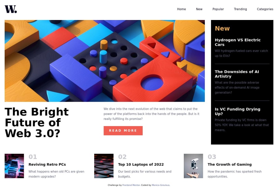Frontend Mentor Tailwind Css News Homepage With Animated Mobile Menu