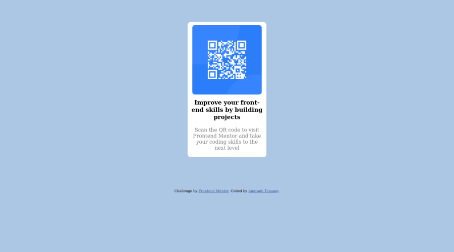 Frontend Mentor Qr Code Html Css Coding Challenge Solution 7689
