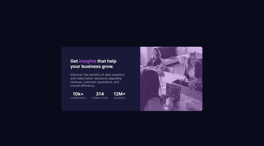 Frontend Mentor Stats Preview Card Challenge Coding Challenge Solution