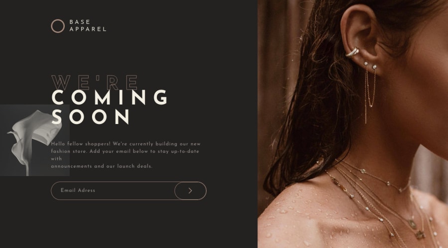 Frontend Mentor 🔥 Base Apparel Redesign Super Smooth Gsap Animations 🔥 Coding Challenge 0986