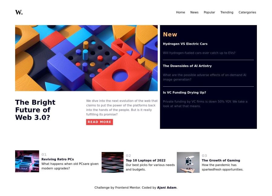 Frontend Mentor I Used Flexbox For Layout And React With Tailwindcss For Styles Coding