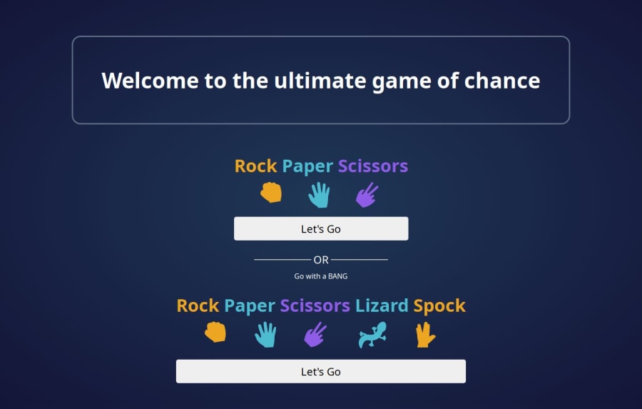 Frontend Mentor Rock Paper Scissors Game Coding Challenge Solution