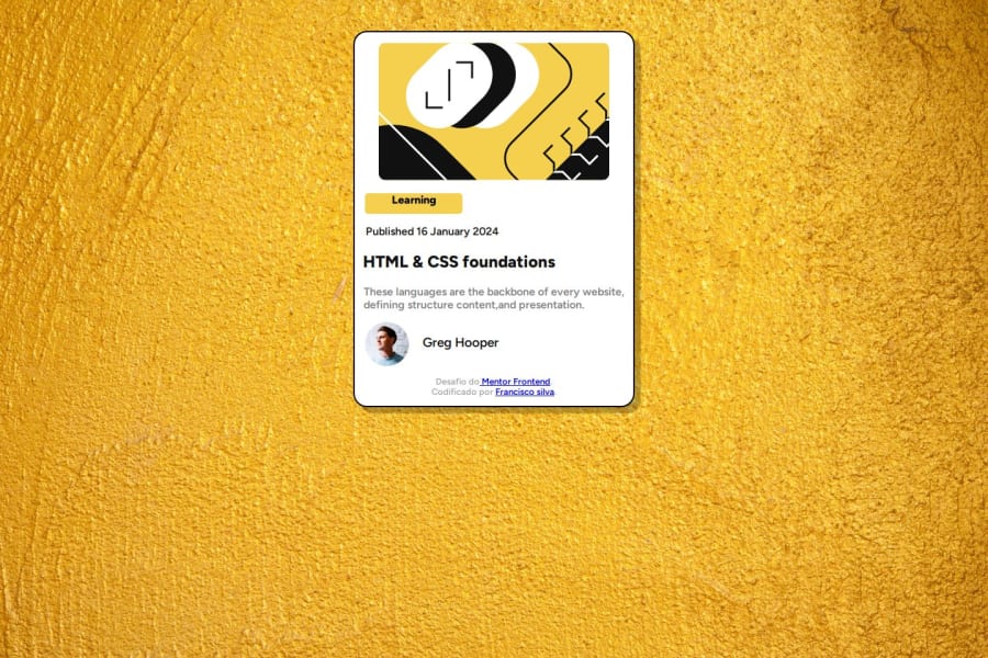 Frontend Mentor Card De Visita Feito Com Html E Css Coding Challenge Solution