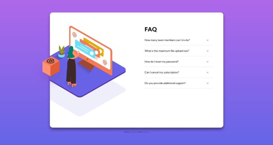 Frontend Mentor Faq Accordion Using Vanilla Js Coding Challenge Solution