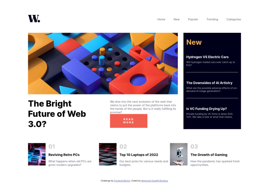 Frontend Mentor Frontend Mentor News Homepage Coding Challenge Solution