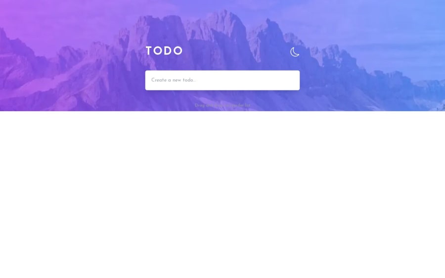 Frontend Mentor Todo App Coding Challenge Solution