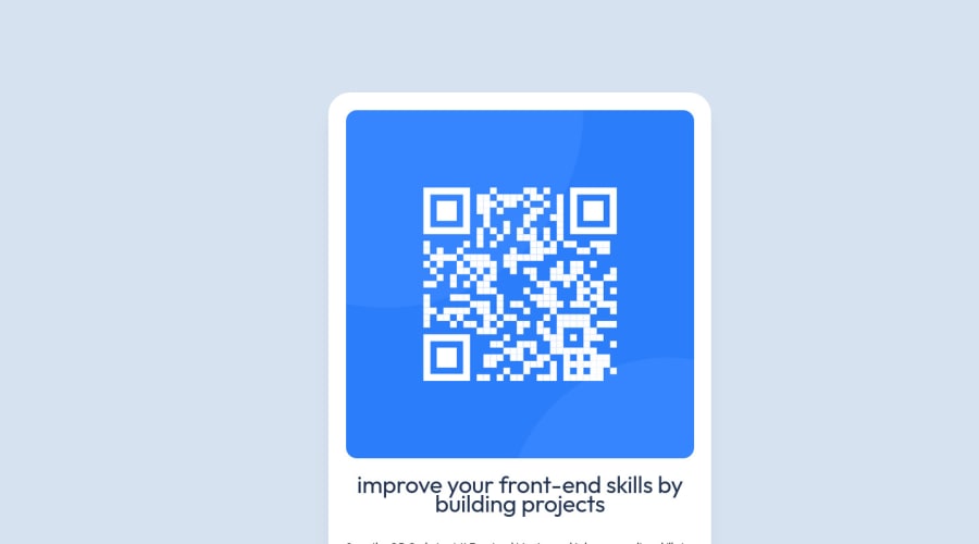 Frontend Mentor Qr Code Using Reactjs Coding Challenge Solution