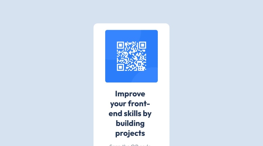 Frontend Mentor Flexbox Css And Html Only Responsive Webpage For Qr Code Component Coding