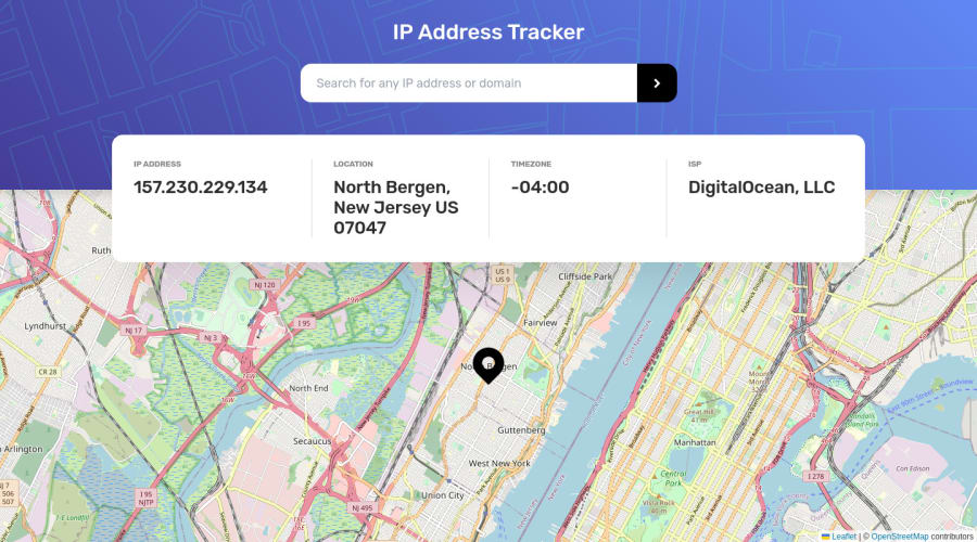Frontend Mentor Ip Address Tracker Using React And Tailwindcss Coding