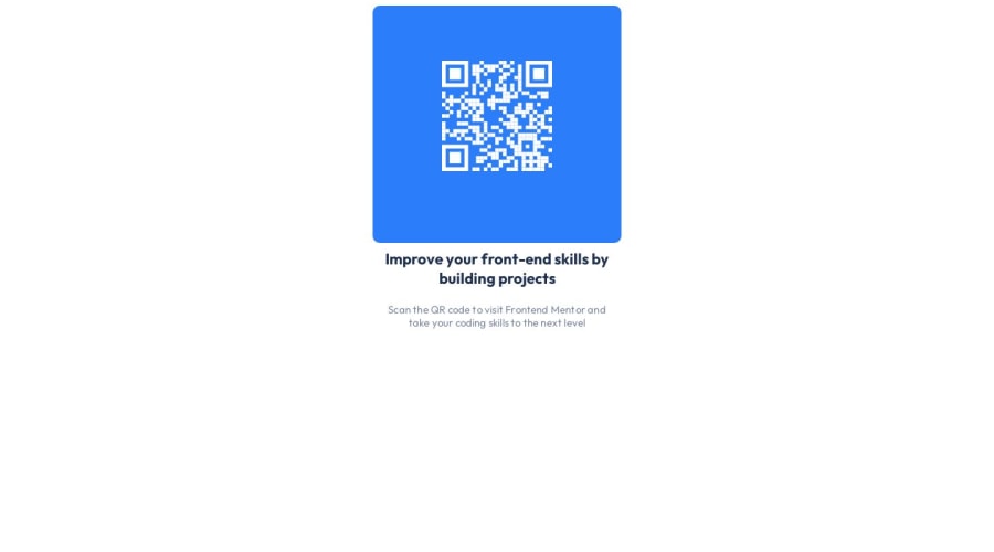 Frontend Mentor Qr Component Coding Challenge Solution
