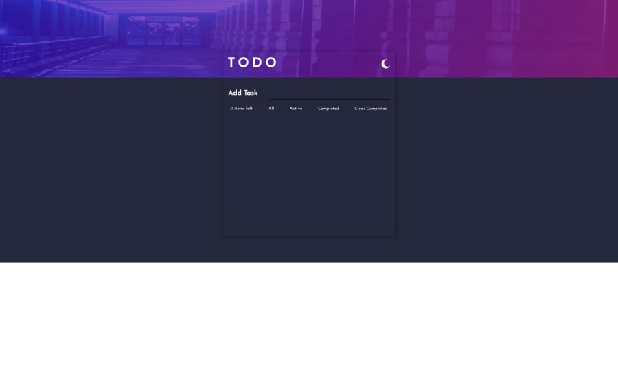 Frontend Mentor To Do List Mern Stack App Coding Challenge Solution