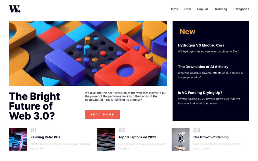 Frontend Mentor | Responsive News homepage main using css and html ... Frontend Mentor | Responsive News homepage main using css and html ...