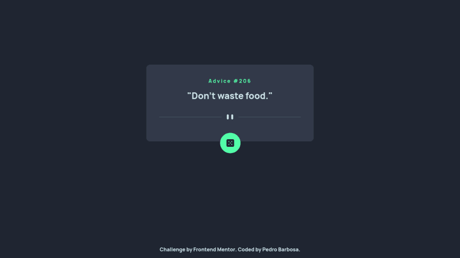 Frontend Mentor Advice Generator In React Typescript Coding Challenge