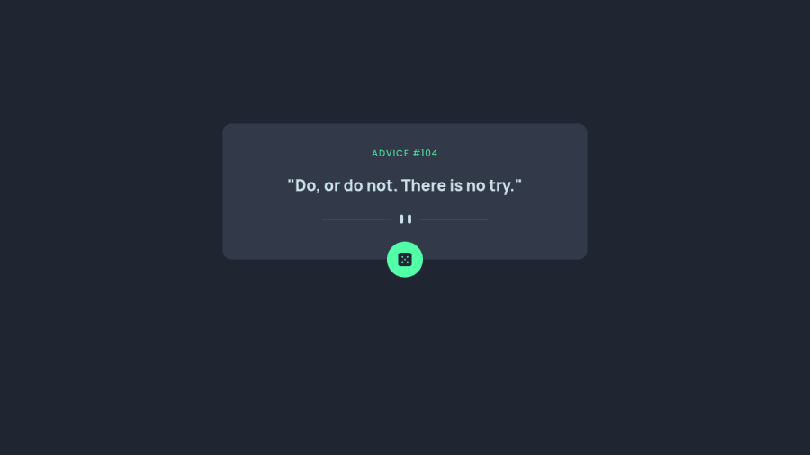 Frontend Mentor Responsive Advice Api Website Using Reactjs And Tailwindcss Coding Challenge