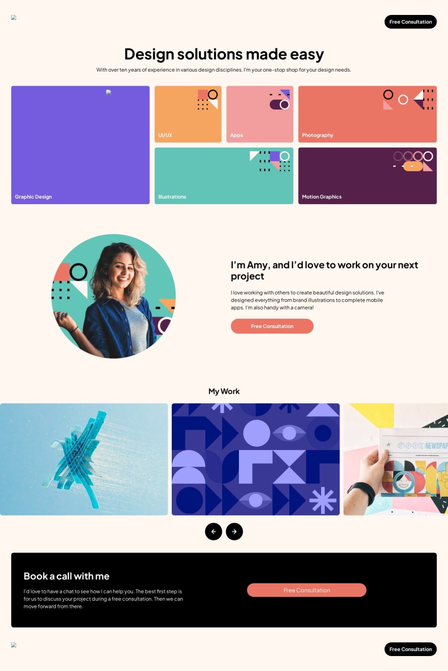 Frontend Mentor | Single Page Design Portfolio Project coding challenge ... Frontend Mentor | Single Page Design Portfolio Project coding challenge ...