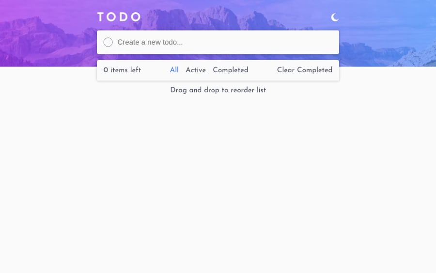 Frontend Mentor Todo App Using Vanillajs Coding Challenge Solution