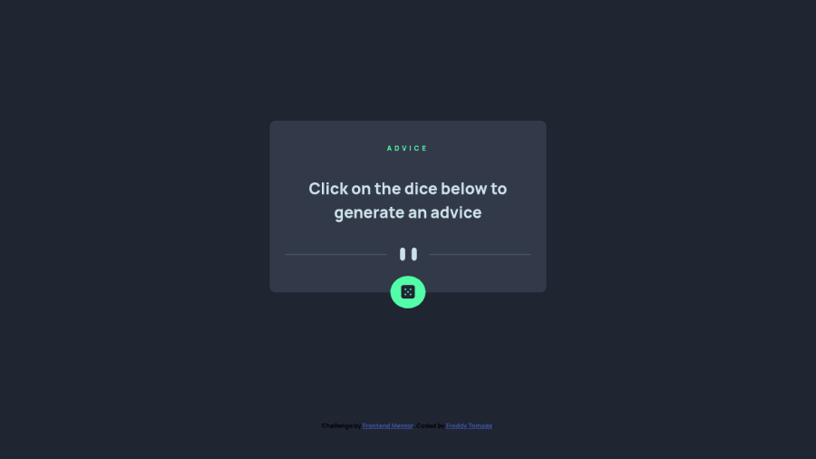 Frontend Mentor Advice Generator App With Html Css Sass And