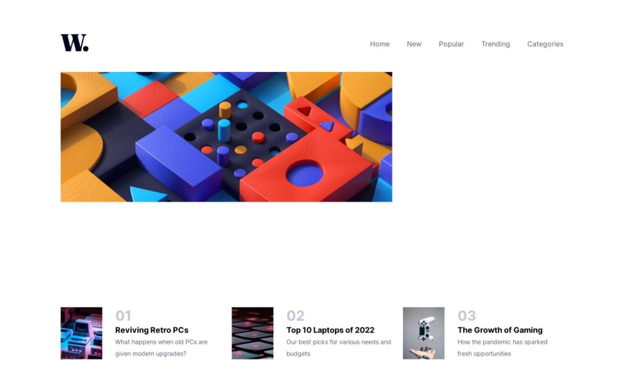 Frontend Mentor News Homepage Mobile First Using Reactjs Typescript