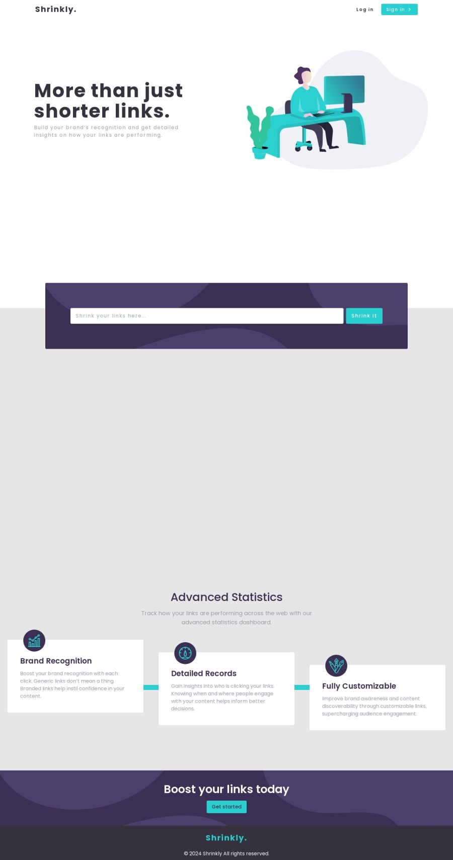 Frontend Mentor | URL shortening API landing page coding challenge solution Frontend Mentor | URL shortening API landing page coding challenge solution