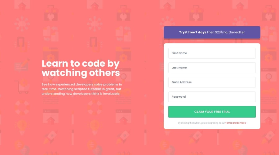 Frontend Mentor Intro Component With Signup Form Using Next Js And