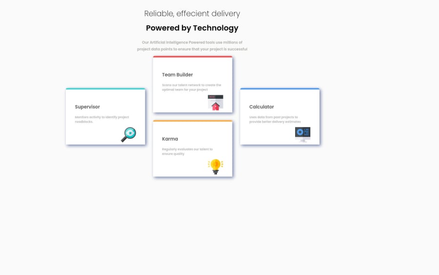 Frontend Mentor Building A Four Card Feature Section Master Using